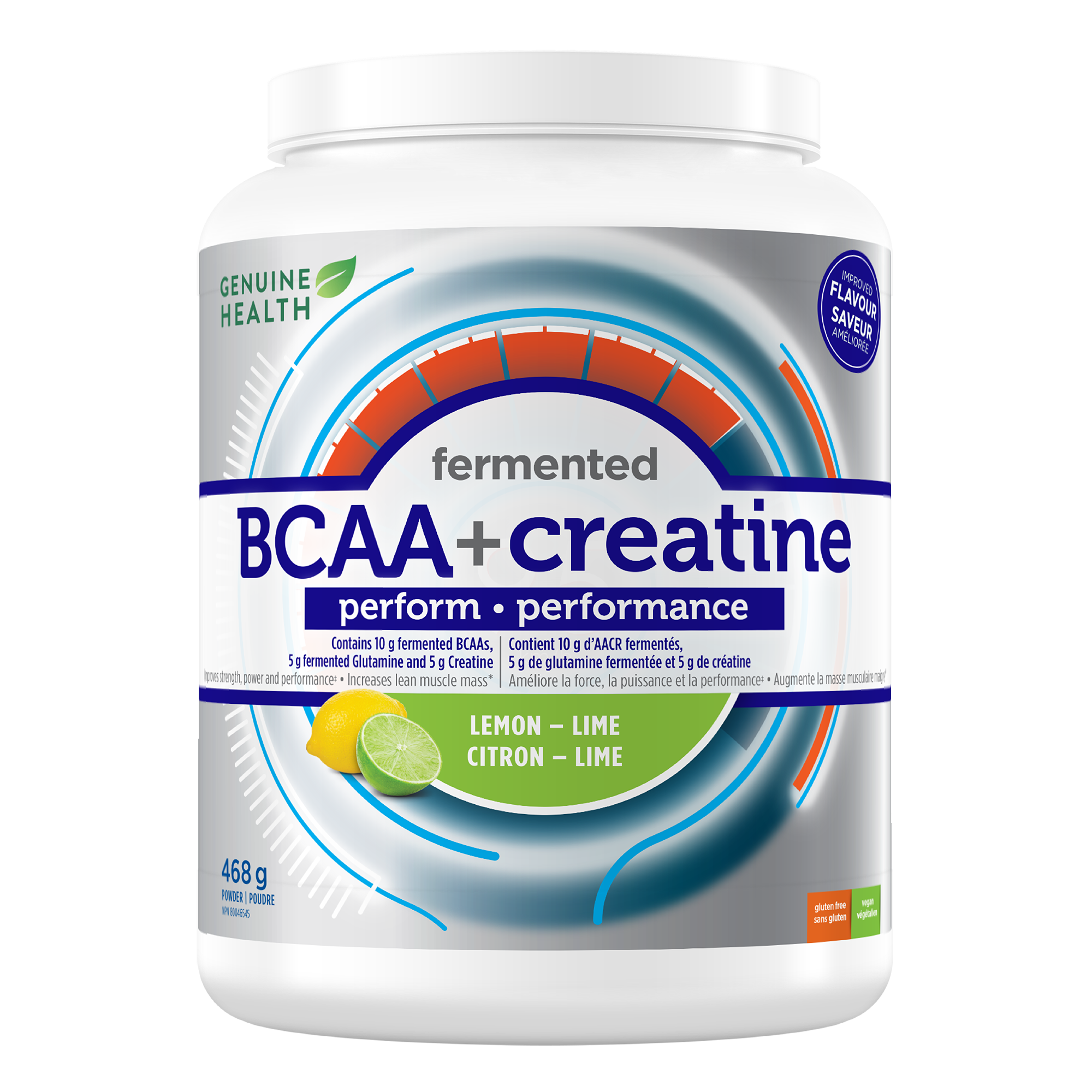 Genuine Health - fermented BCAA + creatine | lemon-lime