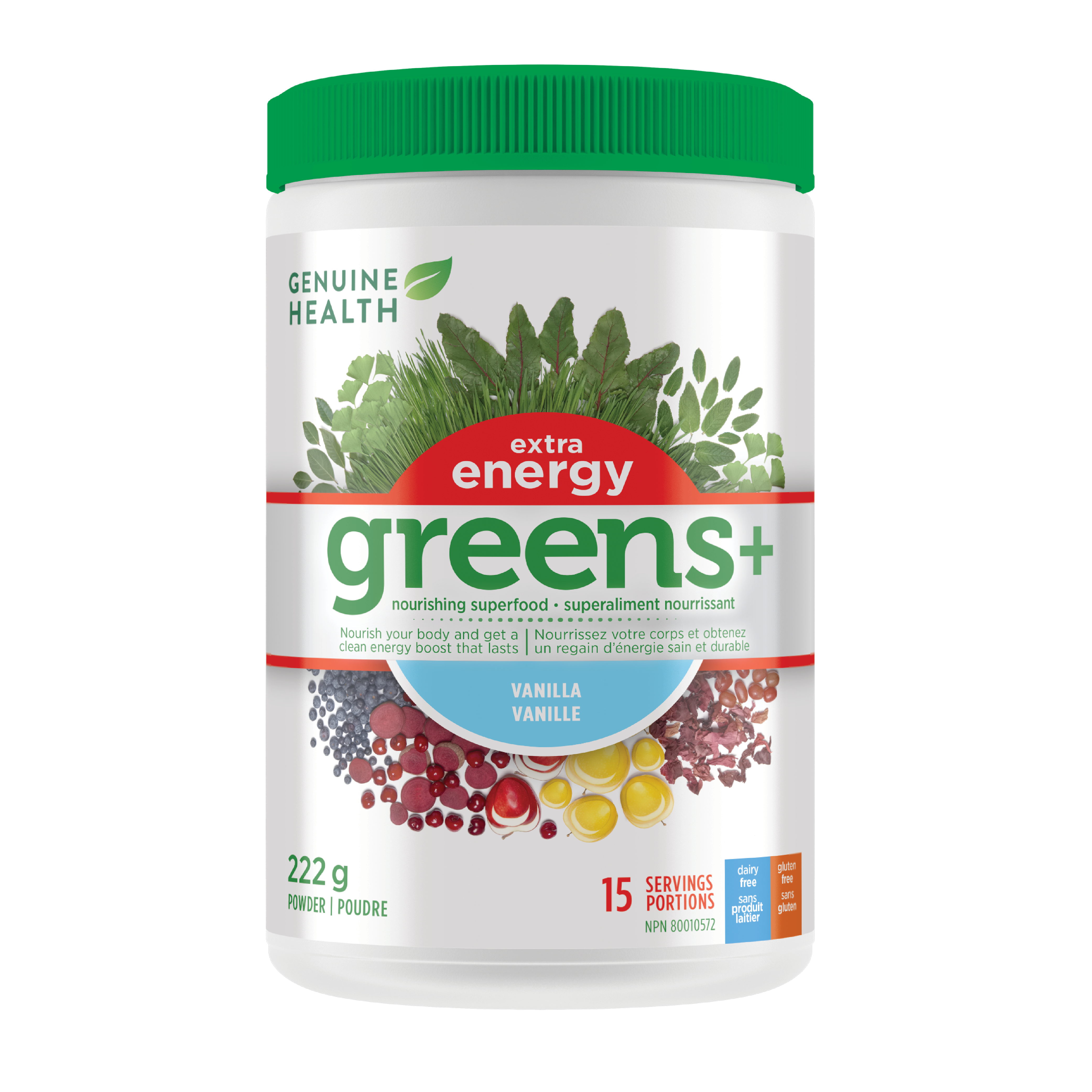 greens+ extra energy | vanilla