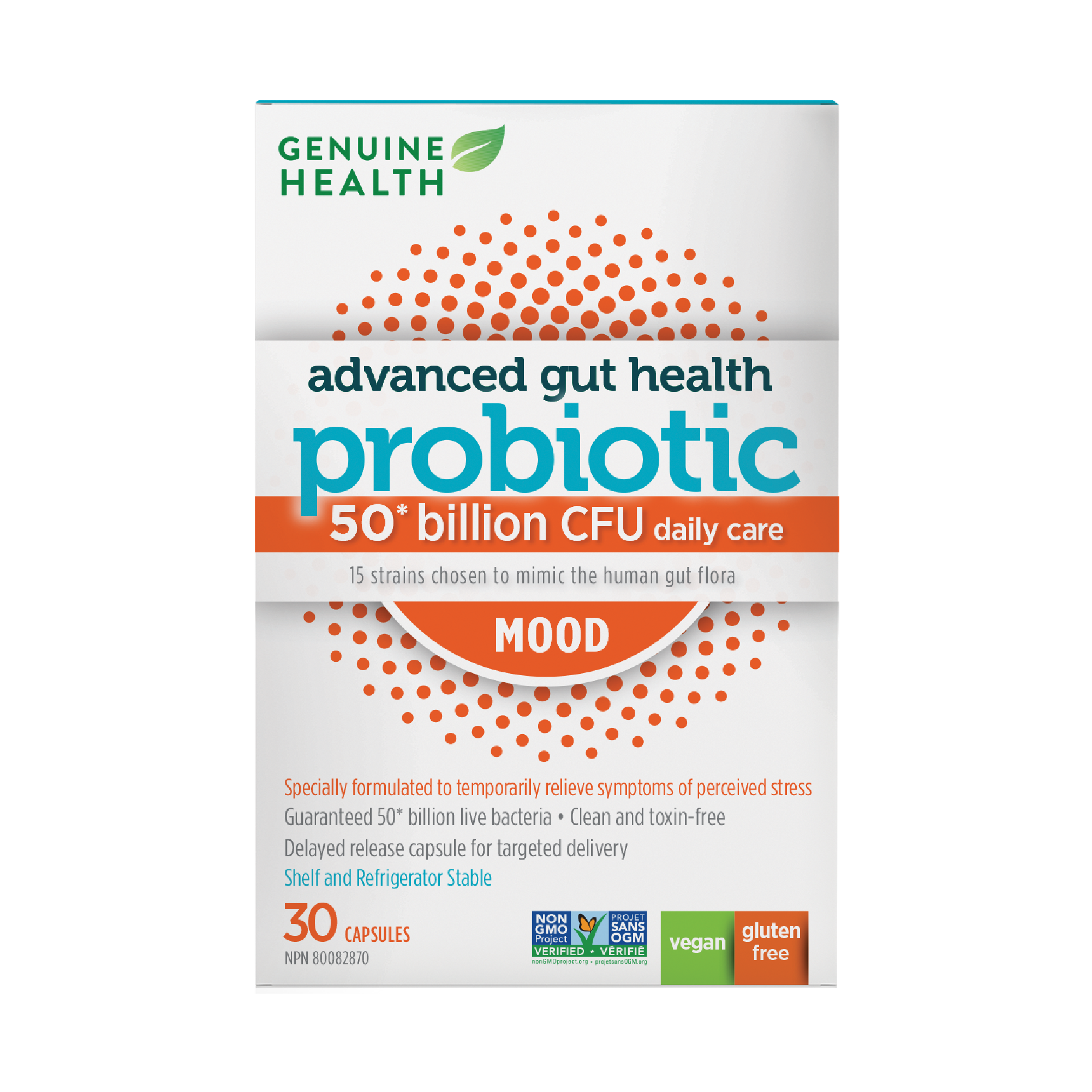 Genuine Health - advanced gut health probiotic mood + melon extract 50 ...